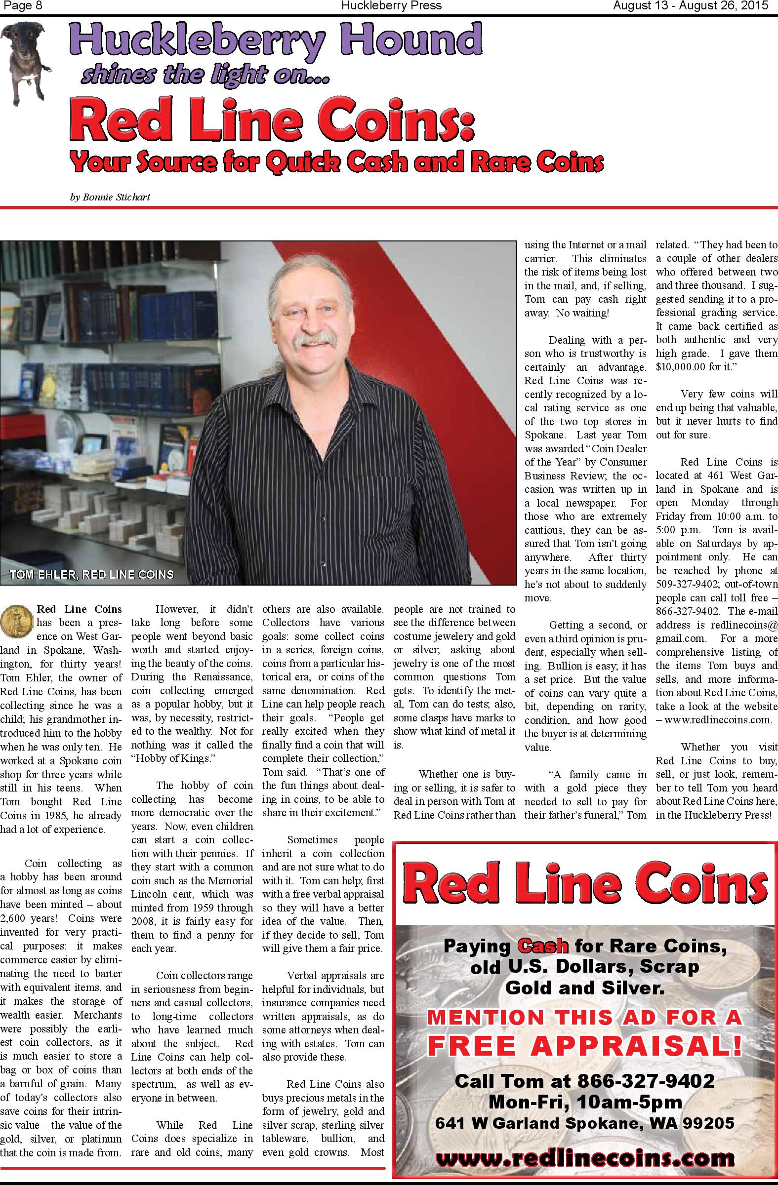 Old, Rare Coin Expert | Spokane, WA | Red Line Coins