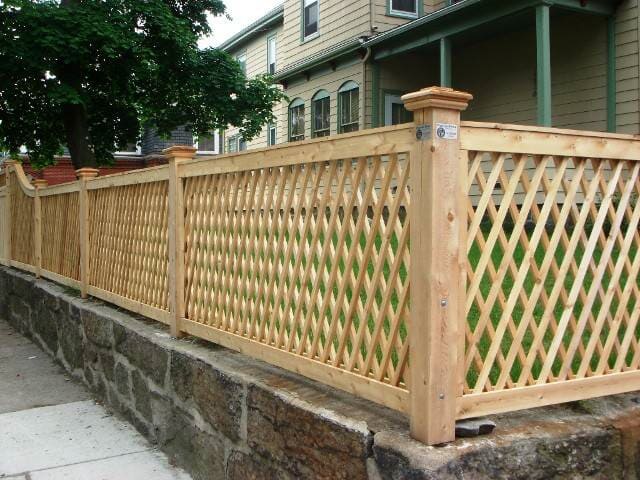 framed-lattice - Dedham, MA - Precision Fence Contractors Inc.