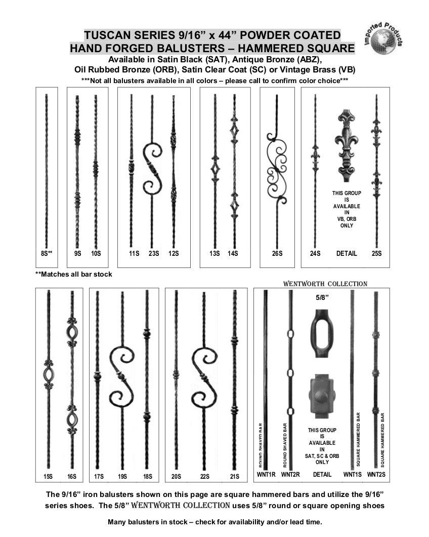 Iron Baluster | Builders Stair Supply Inc