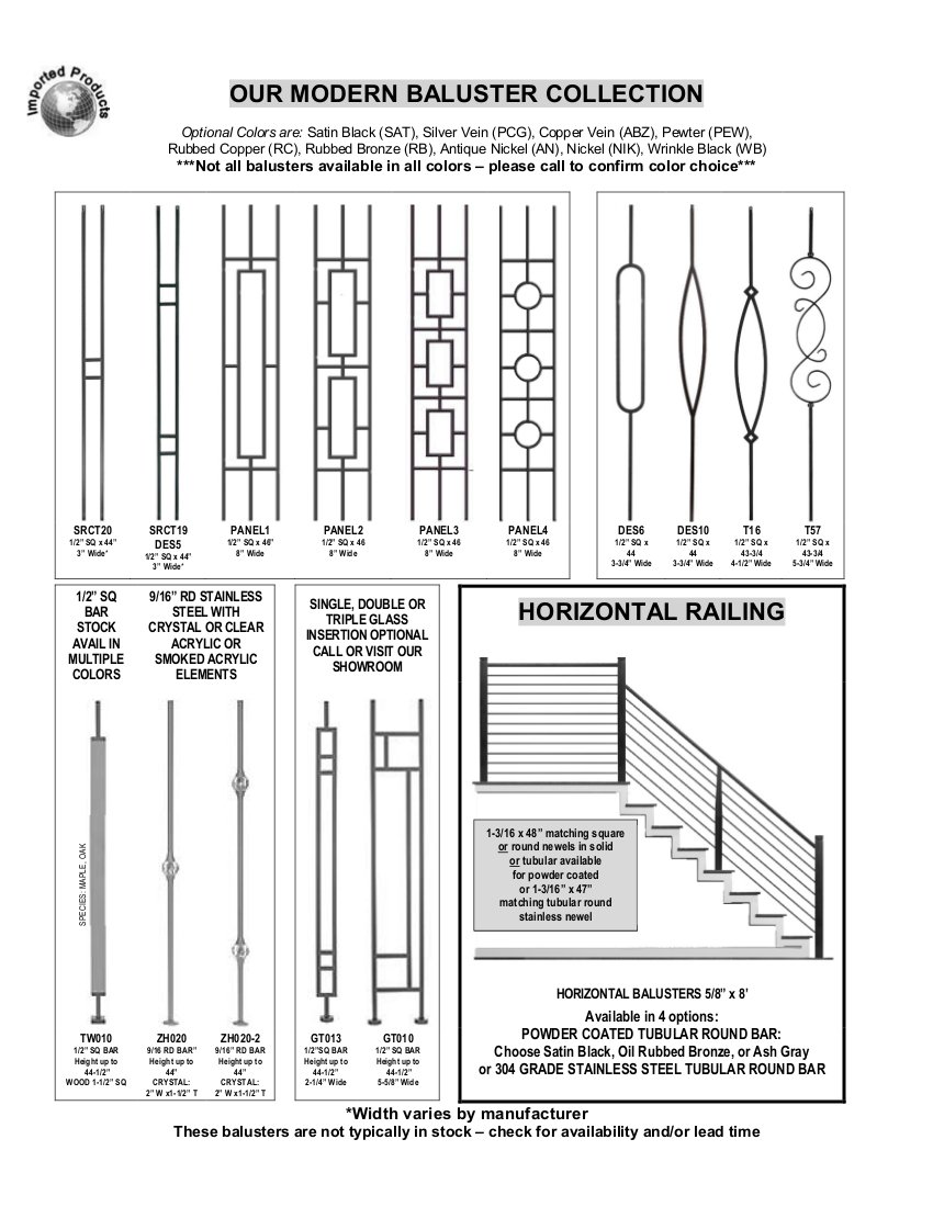 Iron Baluster | Builders Stair Supply Inc