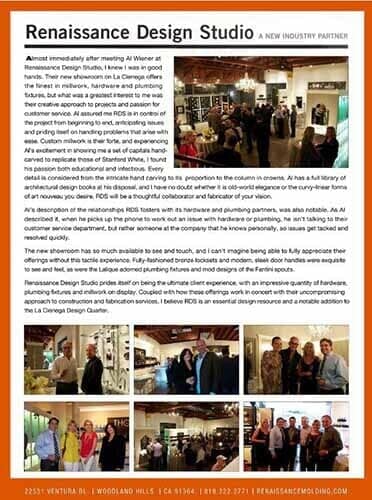 press - Renaissance Design Studio - Woodland Hills, CA