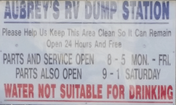 RV Dump Service - Union Gap, WA - Aubrey's RV Center