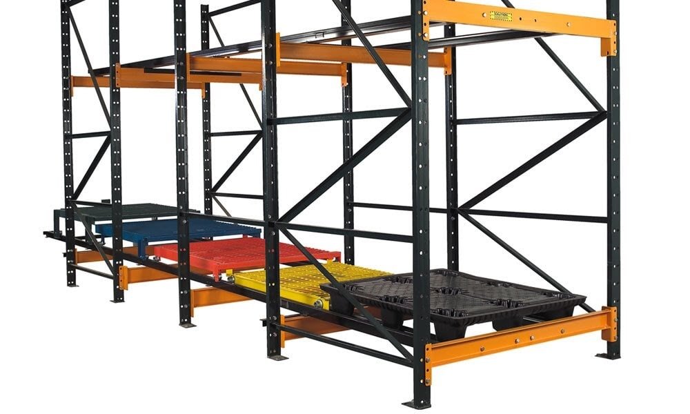 Push Back Pallet Rack - Grand Prairie, TX - Warehouse Equipment Solutions