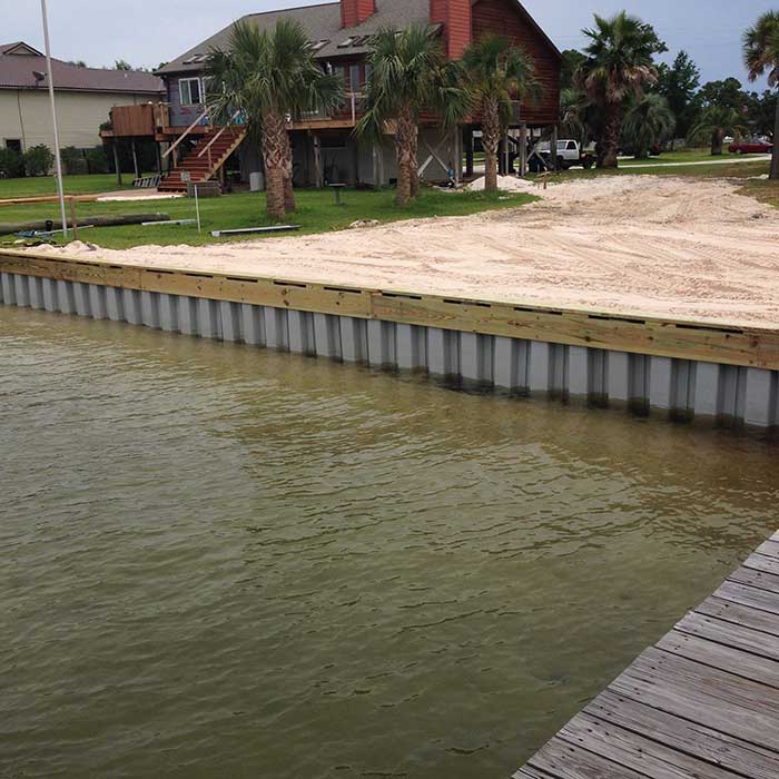 Foley Bulkhead Installation | Edgewater Marine Construction