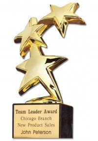 Ego Enterprises Catalogue Trophies 24K Goldplated Constellation Award