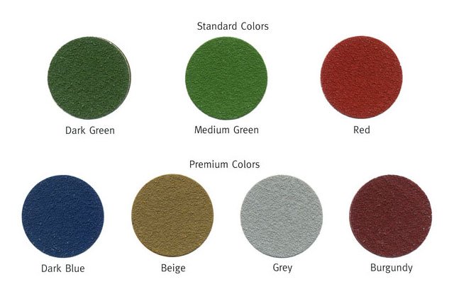 Custom Courts & Tile, Inc. - Color Charts