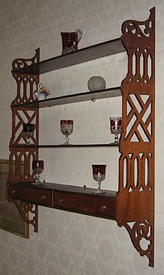 Solid Wood Chippendale Shelves | Hanging Shelves | Boston, MA ...