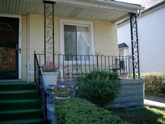 Custom Stair & Porch Railing With Trellis Buffalo, Tonawanda NY - Bison ...
