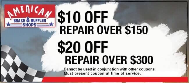 Auto repair coupons | Portage, IN | American Brake & Muffler Shop