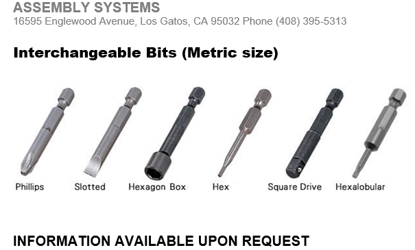 Interchangeable Bits | Skye Industries, Inc