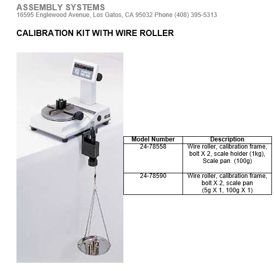Calibration Kit with Wire Roller | Skye Industries, Inc