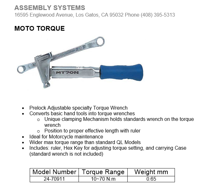 Moto Torque | Skye Industries, Inc
