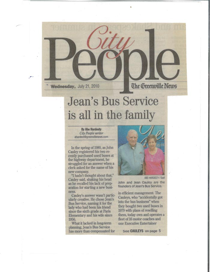 About Us | Jean’s Bus Service Inc.