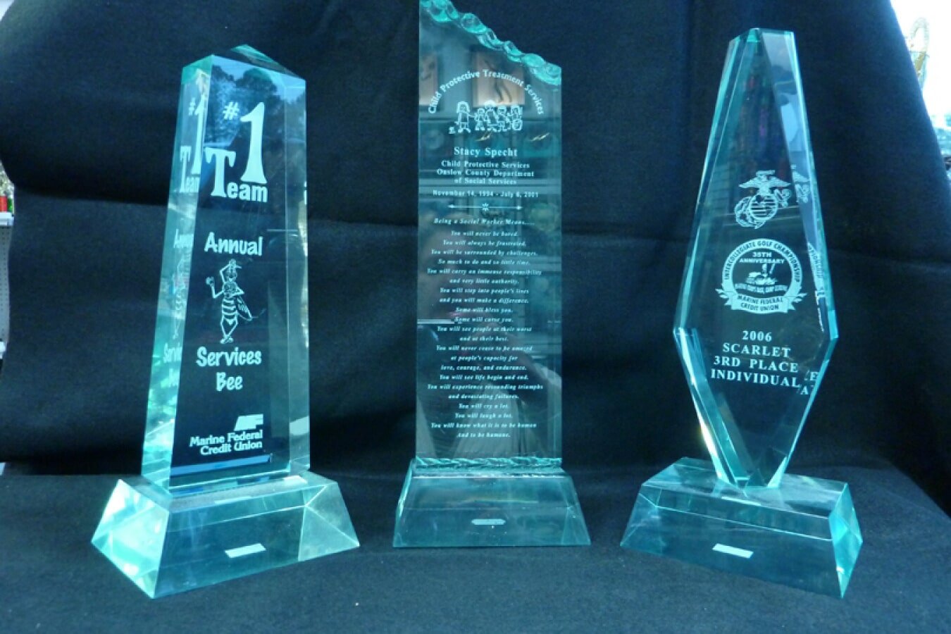 Custom Awards and Trophies - Jacksonville, NC - The Trophy Case