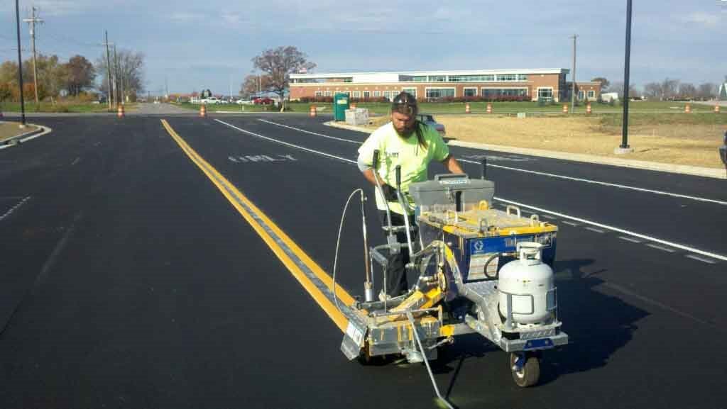 Pavement Striping | Evansville, IN | Pavement Sealing Co. Inc.