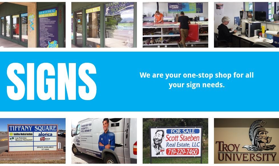 Outdoor and Interior Signs | Designer Signs & Banners | Colorado ...