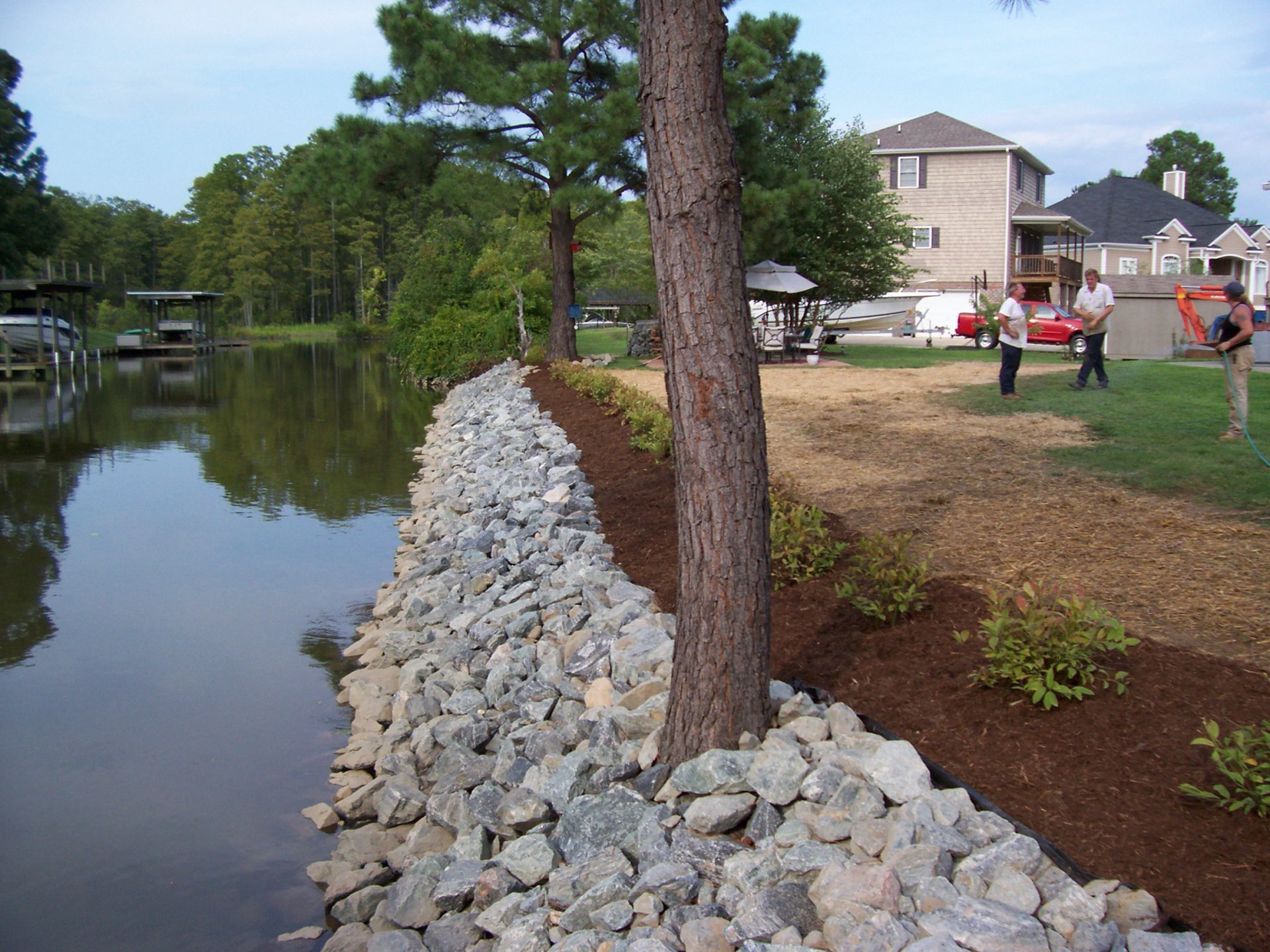 Rip-Rap Installation | Gloucester, VA | Southern Landscaping