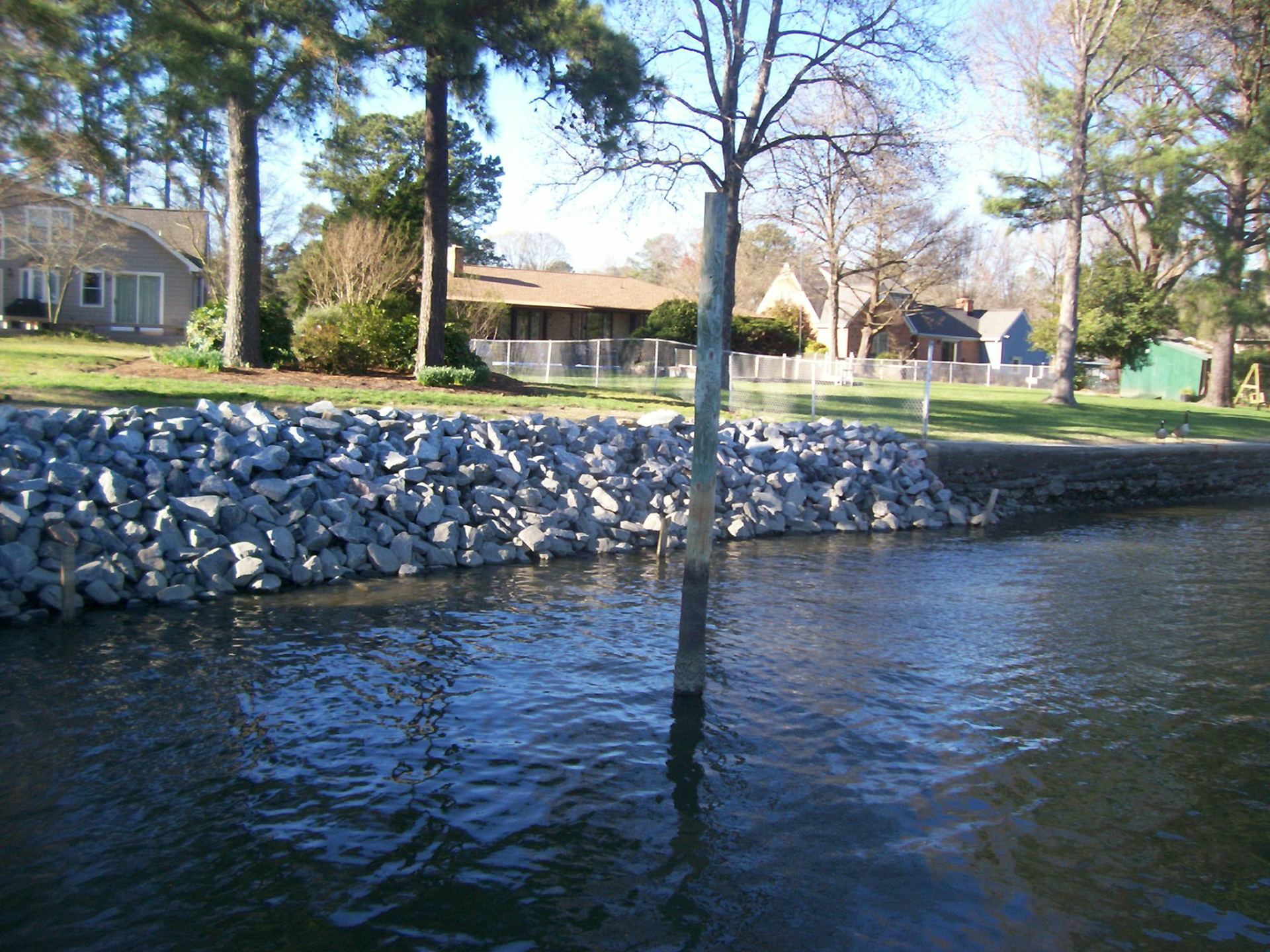 Rip-rap Installation | Saluda, VA | Southern Landscaping & Construction Inc