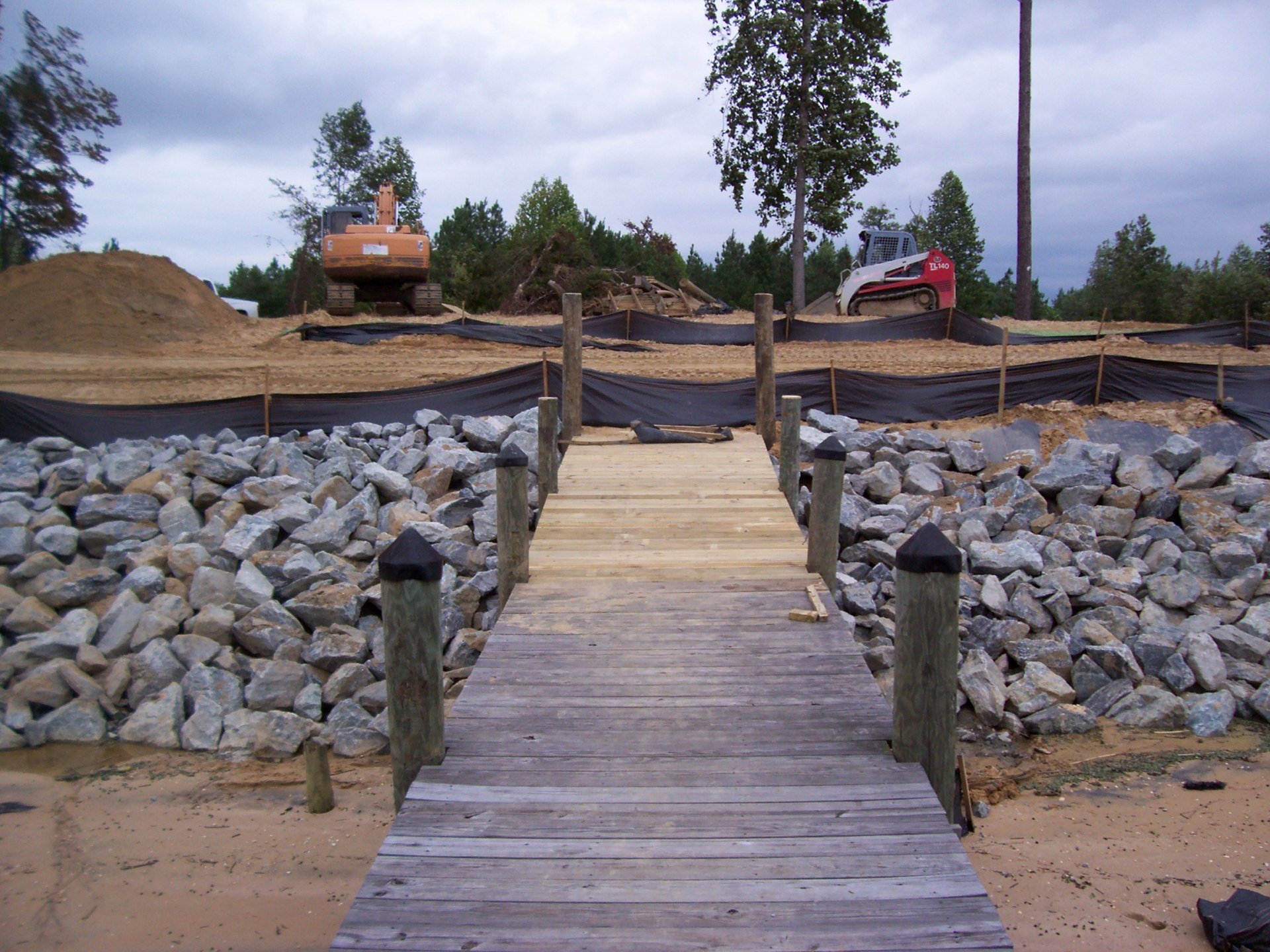 Rip-rap Installation | Saluda, VA | Southern Landscaping & Construction Inc