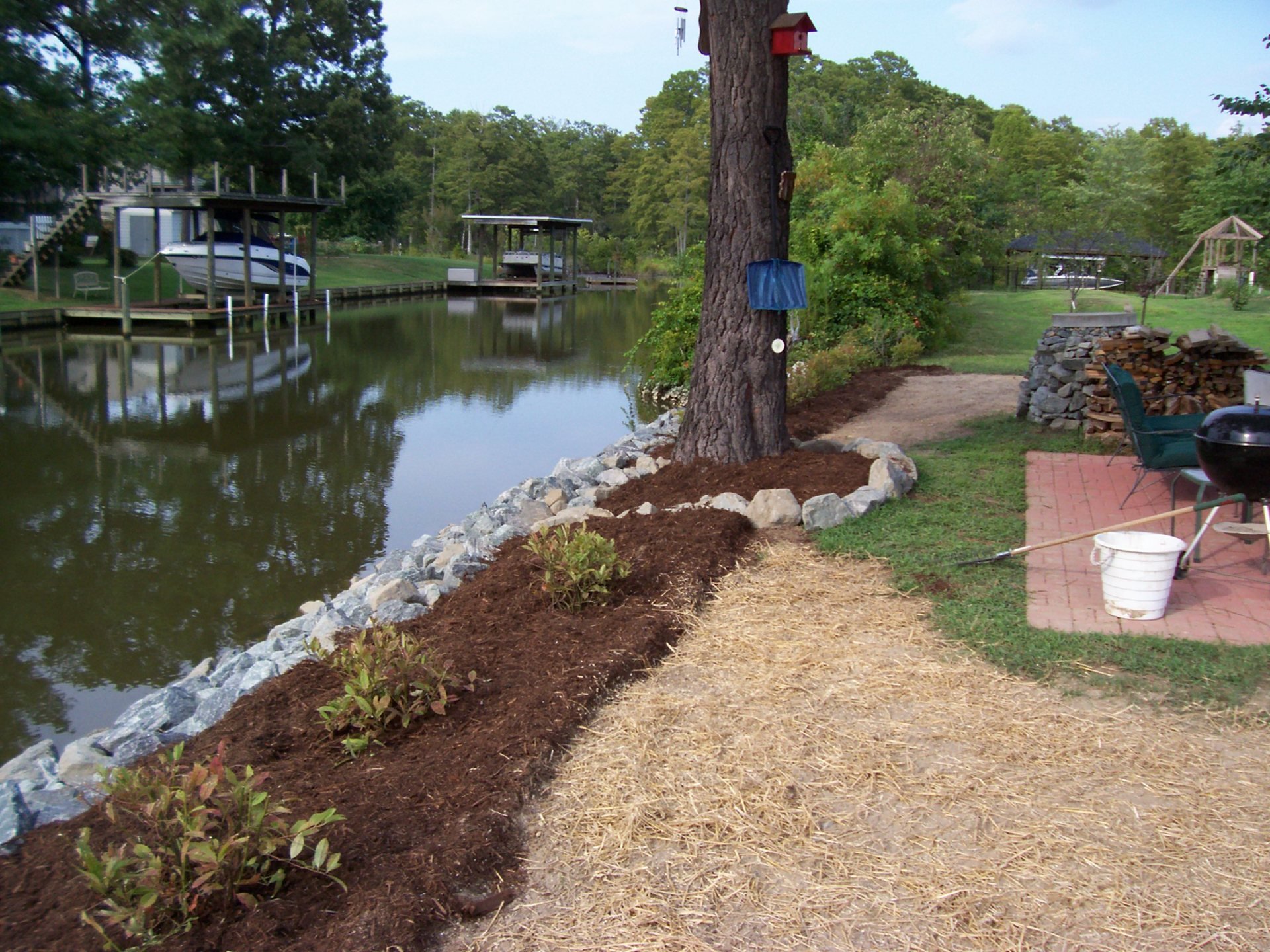 Rip-rap Installation | Saluda, VA | Southern Landscaping & Construction Inc
